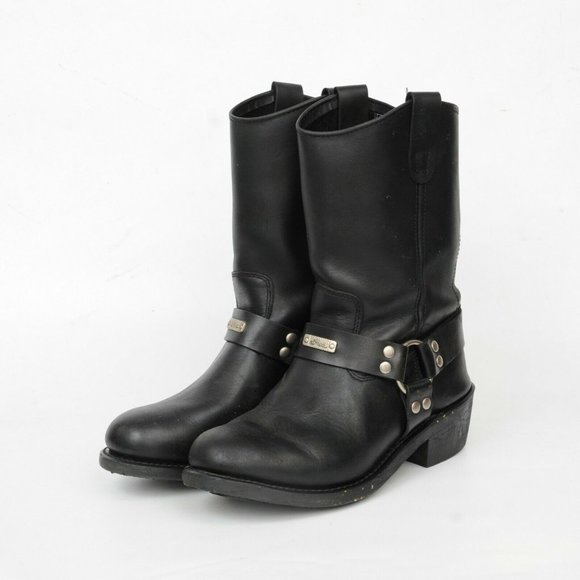 EASYRIDER | Shoes | Easyrider Black Leather Tall Harness Motorcycle ...